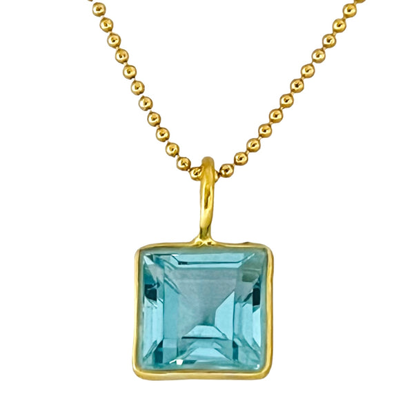 Lillian Gold Fill Necklace (6 Gemstone Options) – Sissy Yates Designs