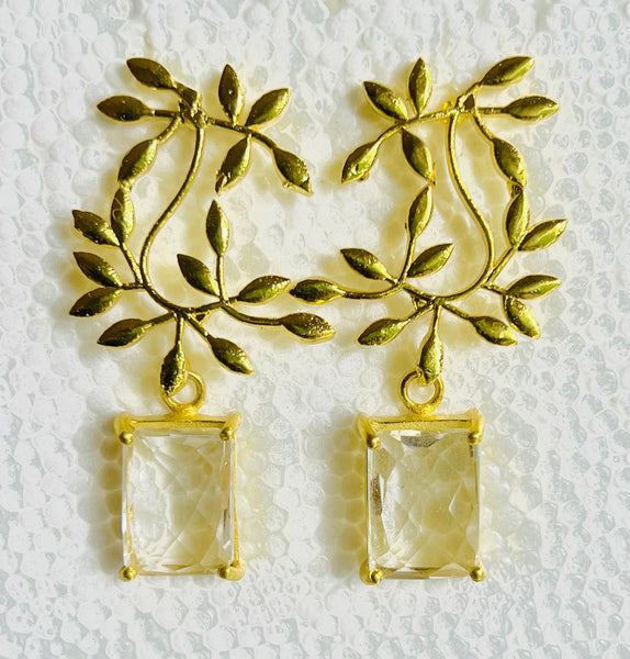 Clementine Gold Earring - (4 Stone Options) – Sissy Yates Designs